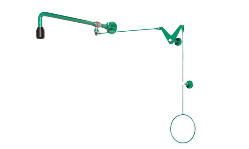 B-Safety Emergency Shower, Actuation Pull Rod Diversion, Wall Mounted ...