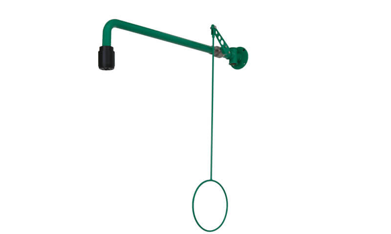 B-Safety Emergency Shower with Pull Actuation, Wall Mounted, Exposed ...