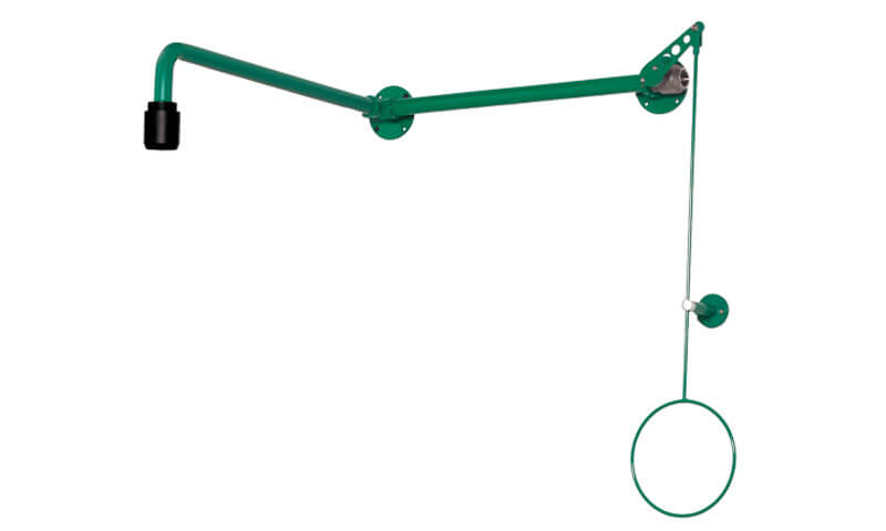 B-Safety Emergency Shower, Pull Actuation, Wall Mounted Above Door ...