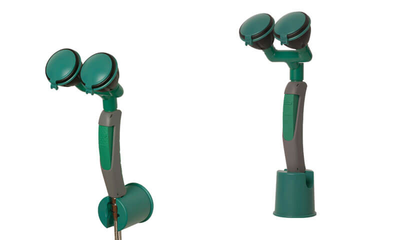 B-Safety Emergency Handheld Eyewash, Two Spray Heads 45°, Wall or Table ...