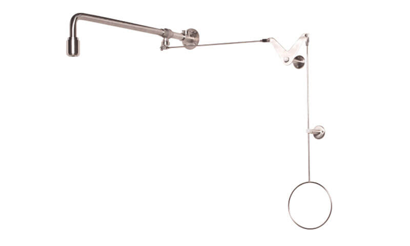 B-Safety Emergency Shower, Actuation Pull Rod Diversion, Wall Mounted ...